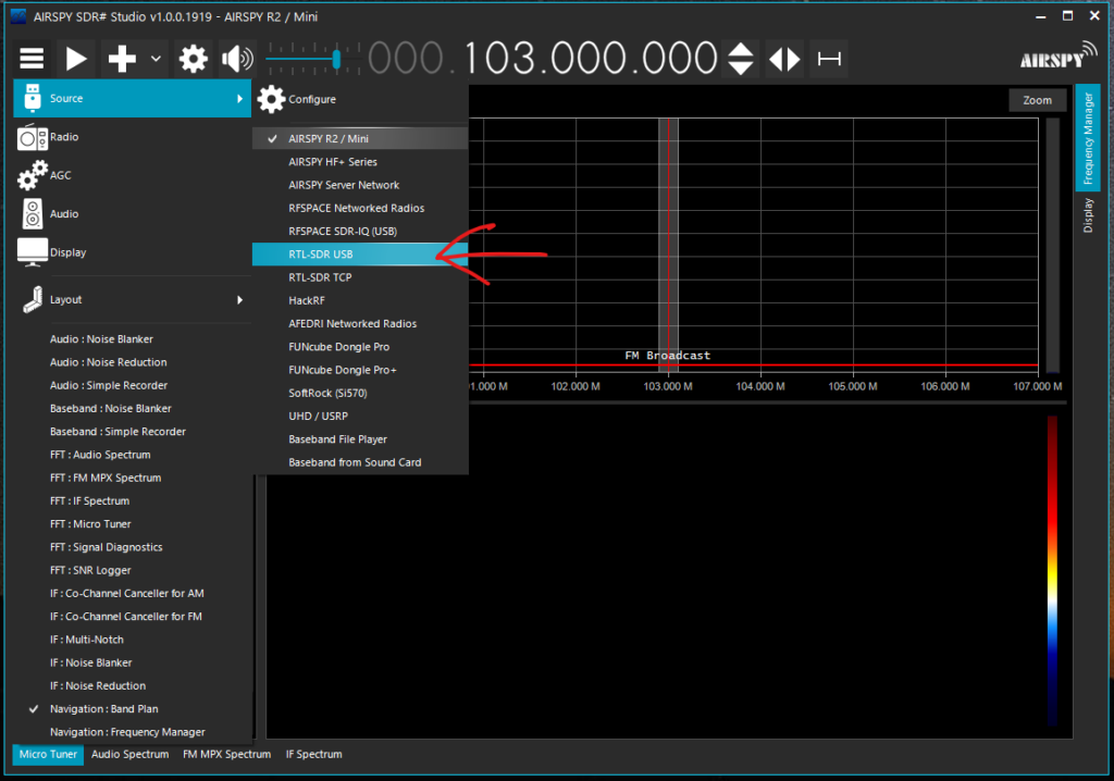 RTL-SDR blog V4とSDR#を使ってWindowsでFMラジオを受信する | ぶっ飛び工房